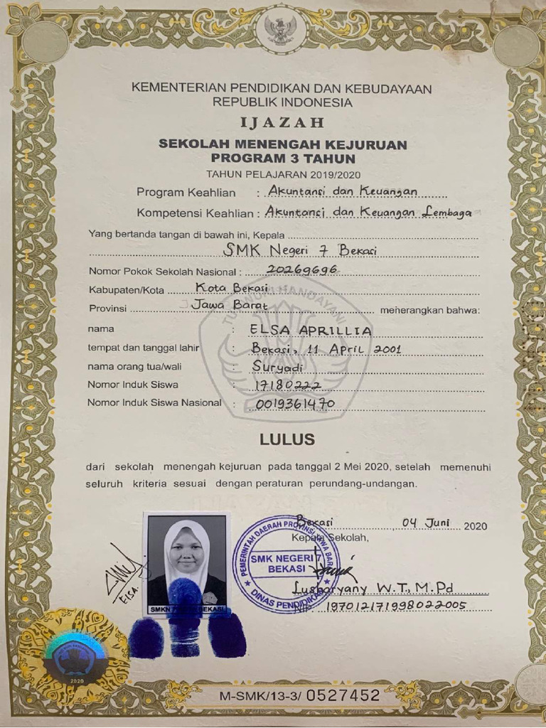 IJAZAH DAN TRANSKIP NILAI-dikompresi | PDF