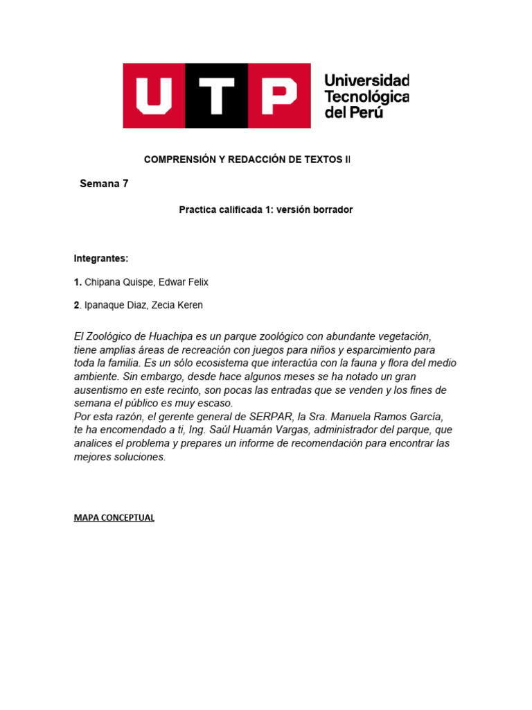 Semana 8 Redaccion de Textos Final | PDF | zoo