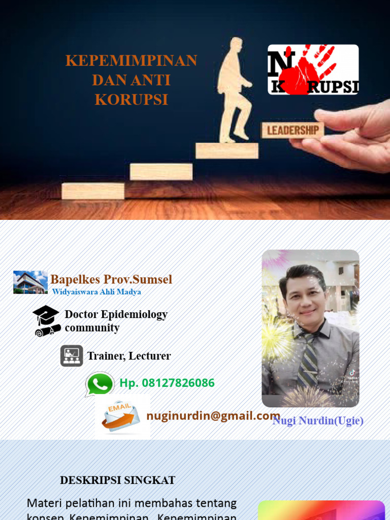 Kepemimpinan Puskesmas Dan Anti Korupsi_mp | PDF