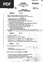 Devoir Surveillé Du Premier Trimestre Épreuve de Mathématiques 1ère D | PDF