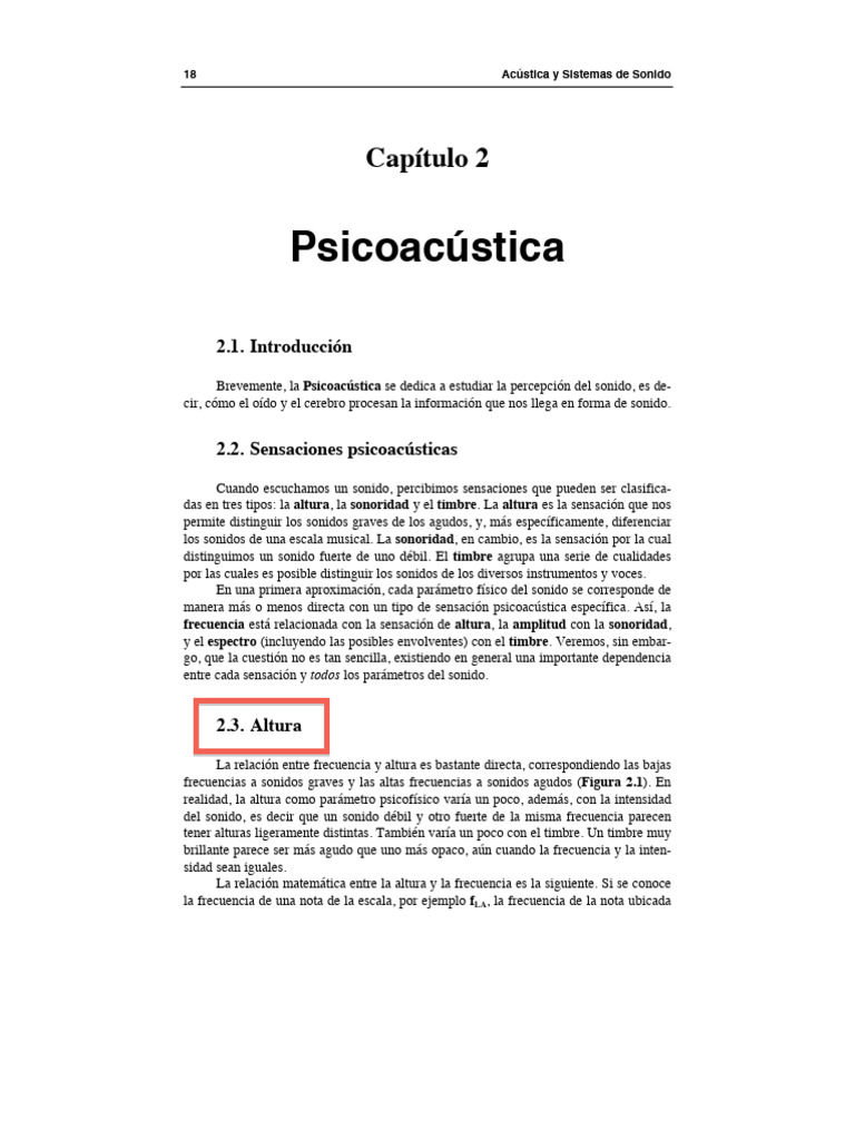Introducción a la Psicoacústica | PDF | Sonido | Decibel