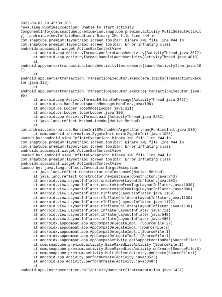 Last Crash Log Pdf Java Programming Language Android Operating System
