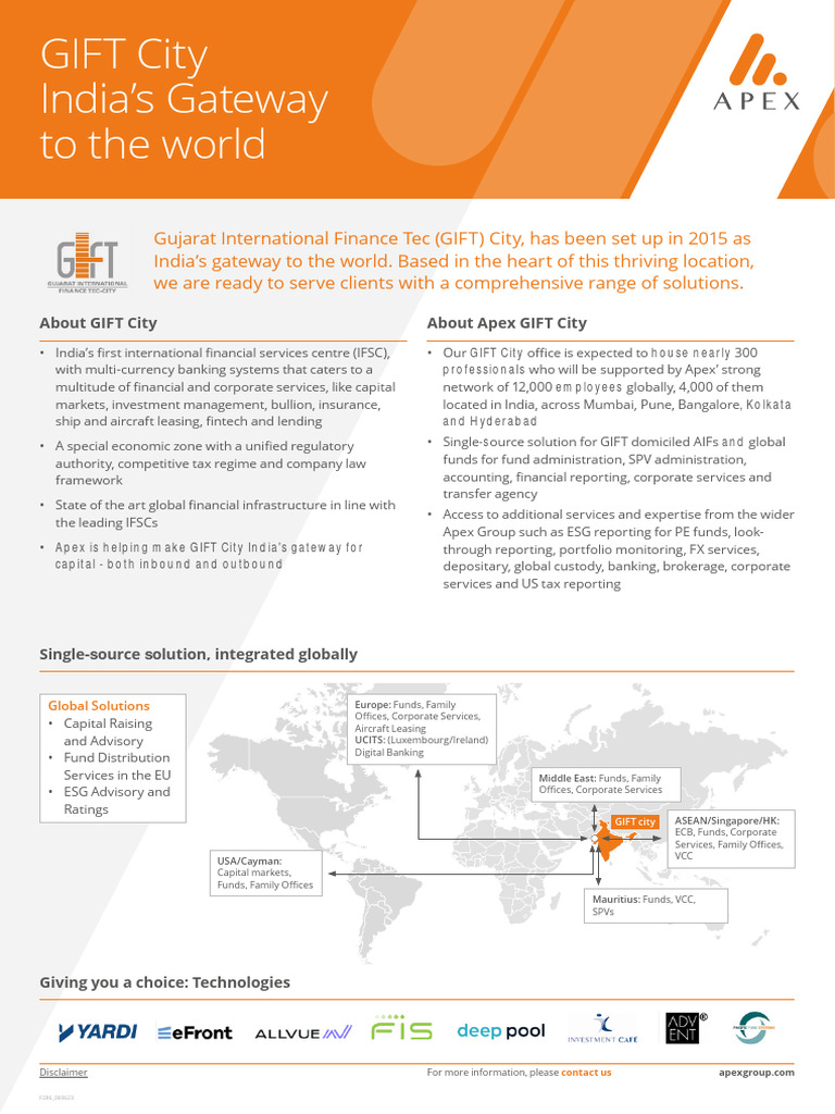 Apex India GIFT City Flyer - v1.0 PDF | PDF