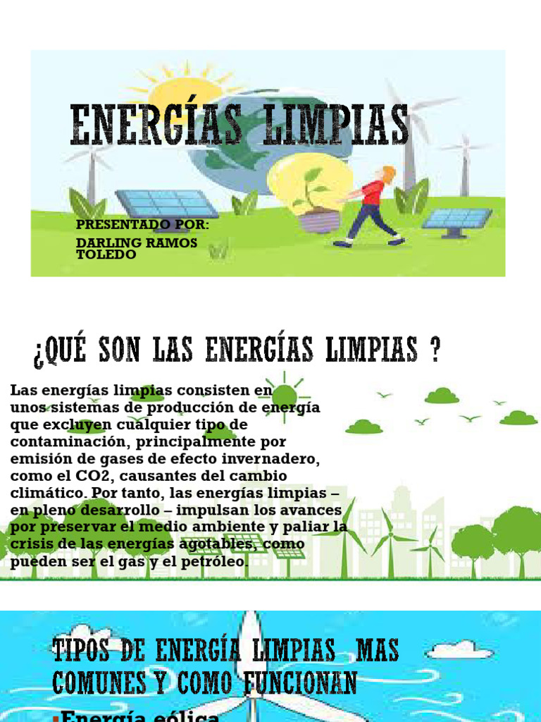Tipos y Ventajas de Energías Limpias | PDF