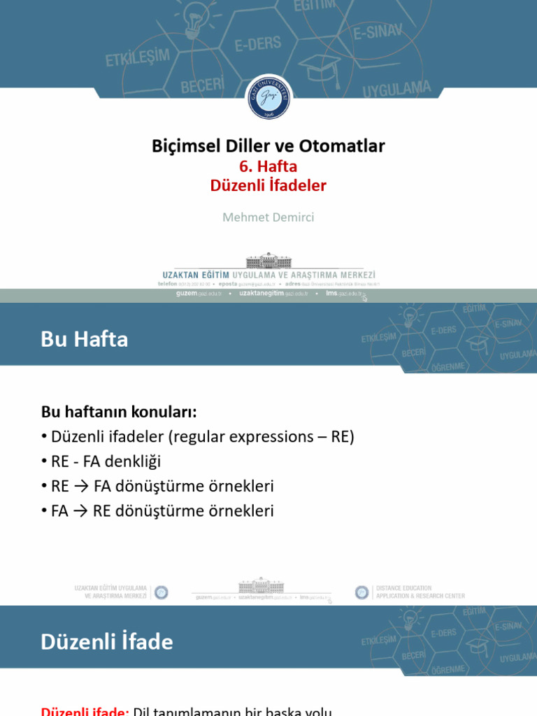 Hafta 6 Ders Notu | PDF