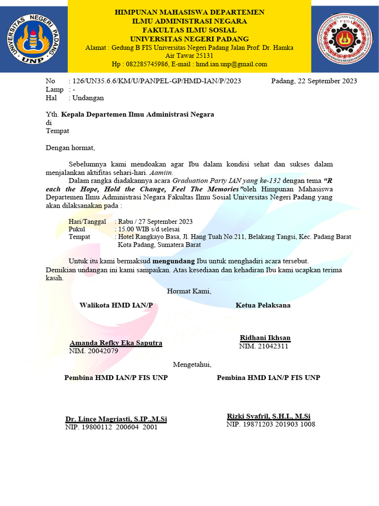 UNDANGAN - PW - 132 Final | PDF