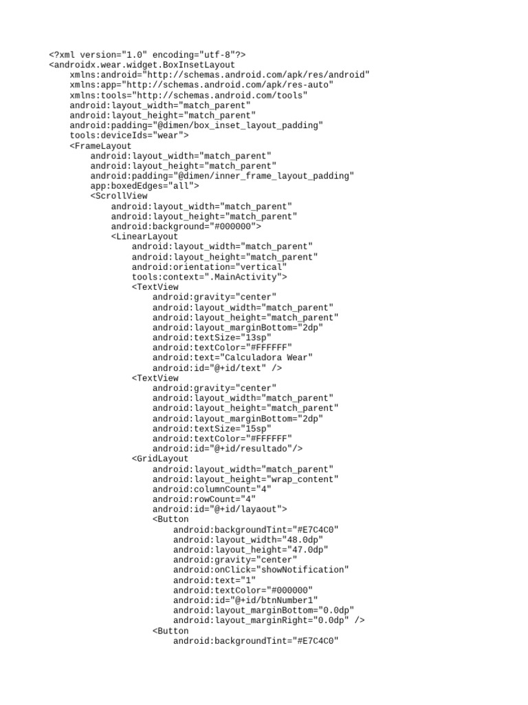 Activity Main - XML | PDF Activity Main - XML | PDF