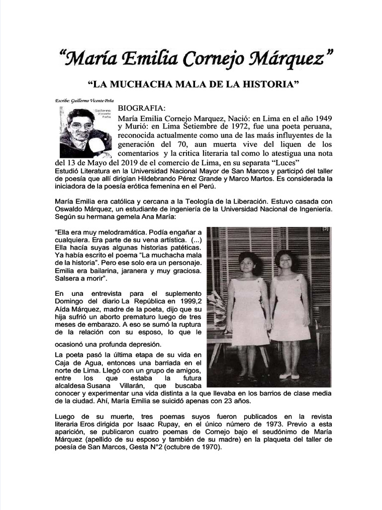 Maria Emilia Cornejo | PDF