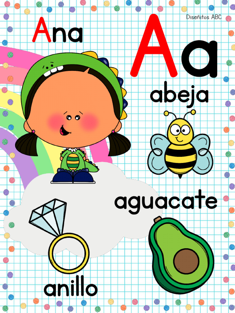 Abecedario Nombres para Decorar Salon | PDF