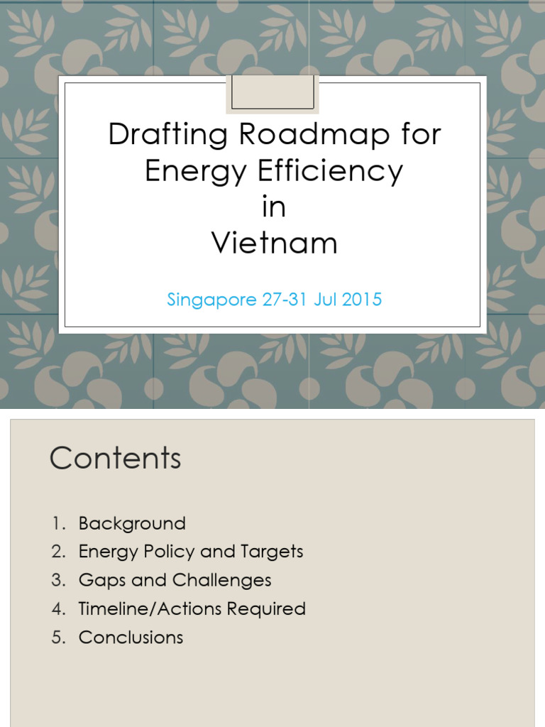 Vietnam Energy Efficiency Roadmap | PDF | Science & Mathematics ...