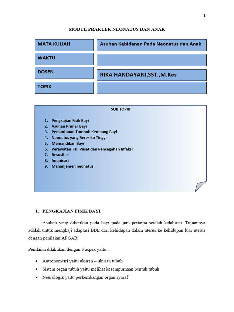 Modul Anak | PDF