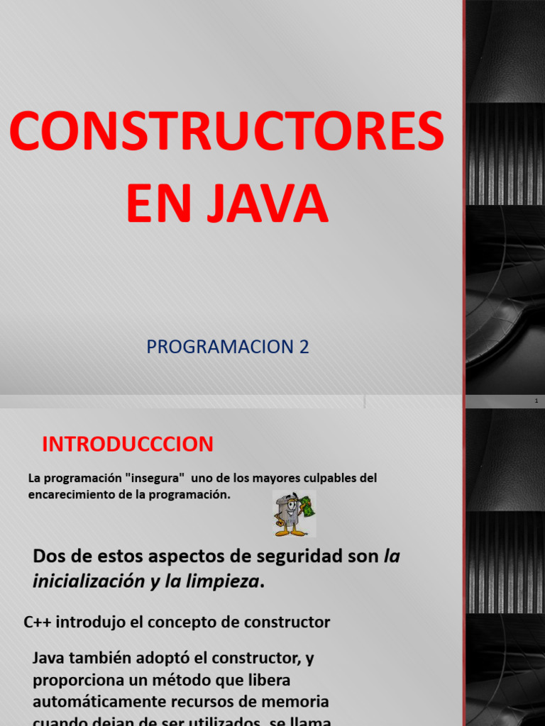 Constructor en Java | PDF