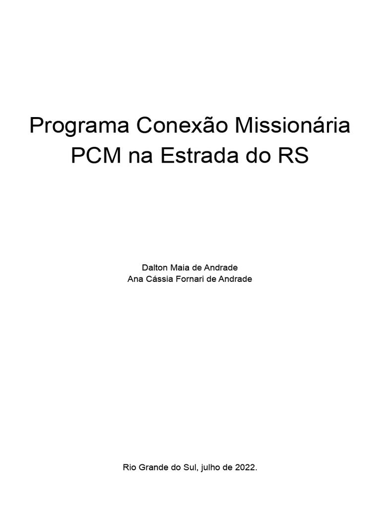 PCM Na Estrada RS | PDF