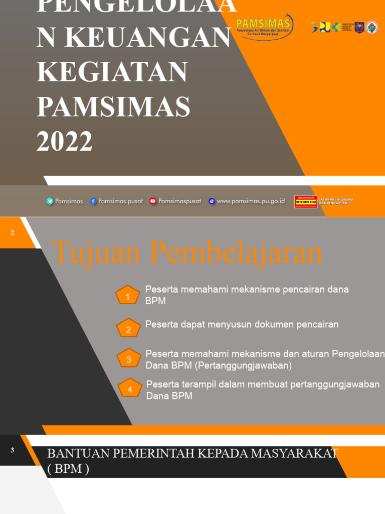 Pengelolaan Keuangan Kegiatan Pamsimas 2022 | PDF