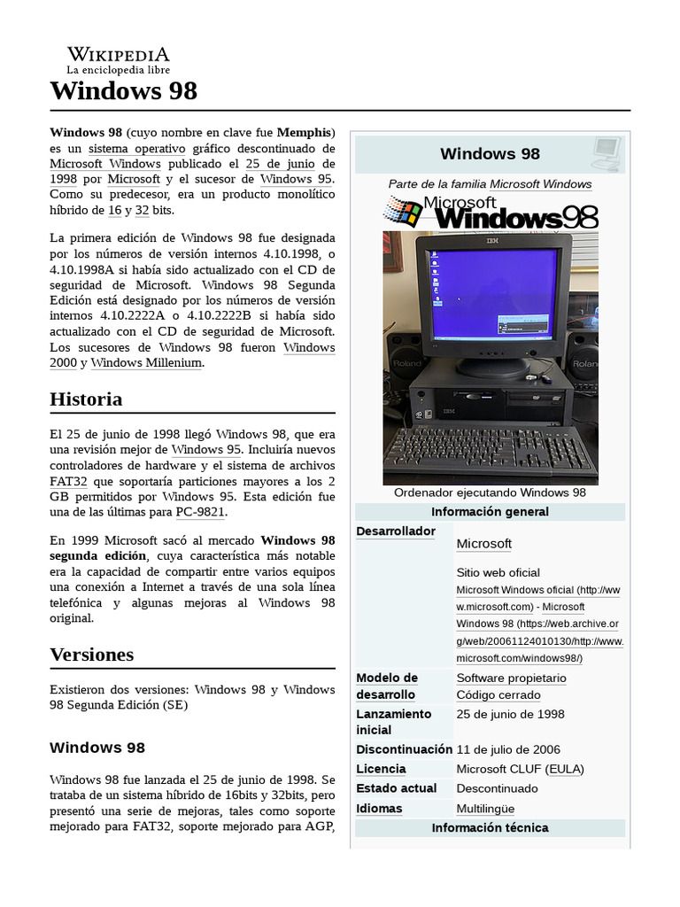 Windows 98 | PDF