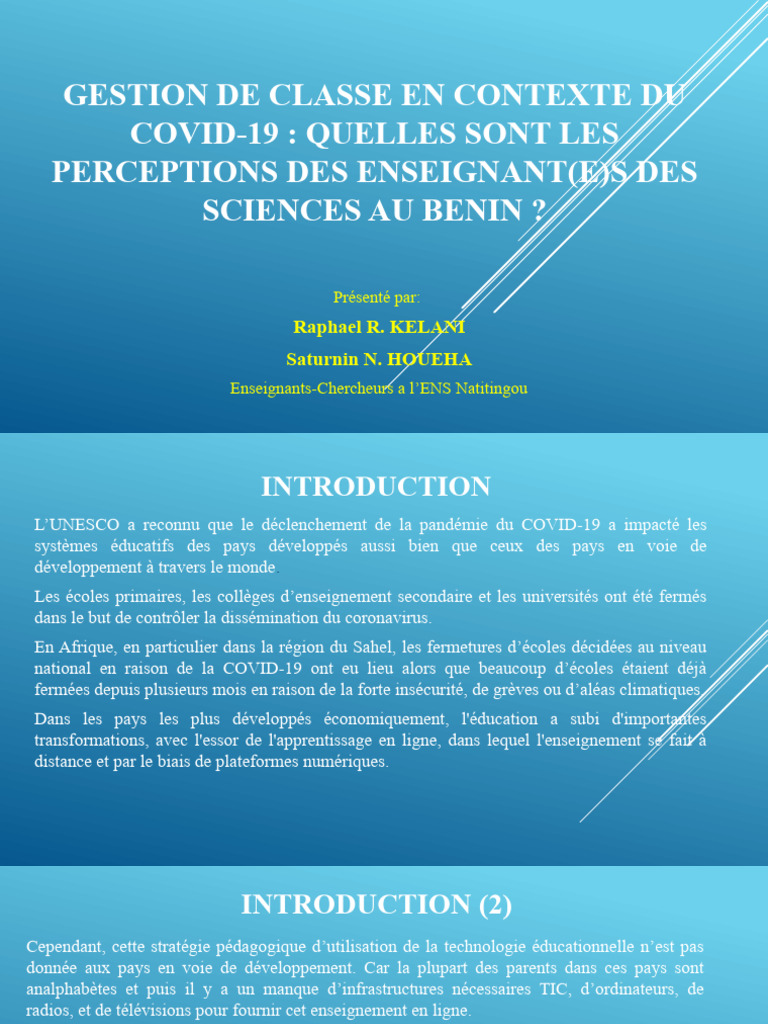 KELANI-HOUEHA Colloque Parakou 2022 | PDF | Évolution de carrière