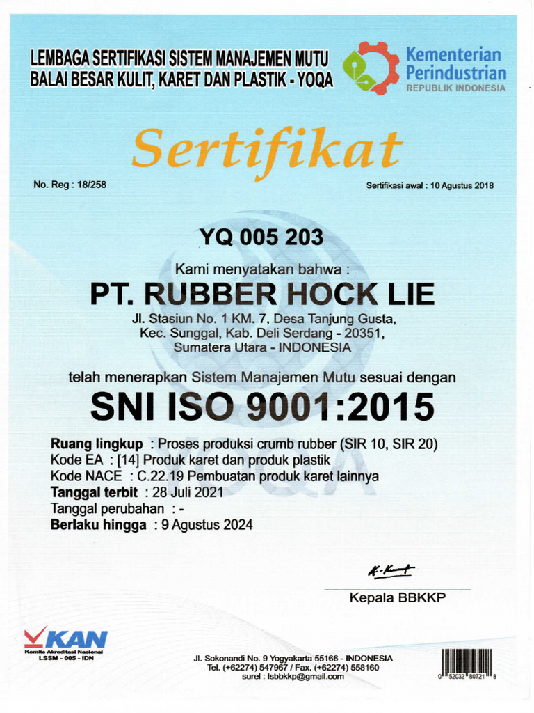 Sni Iso 9001 2015 | PDF