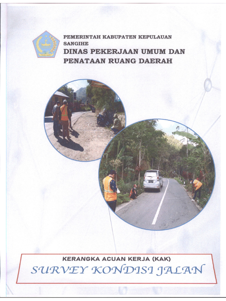 KAK Survey Kondisi Jalan | PDF