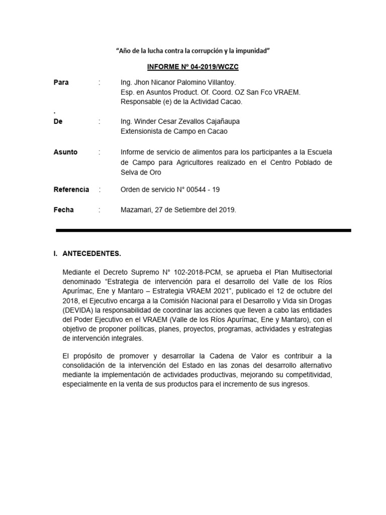 Informe Eca 2 - Alimento Winder | PDF