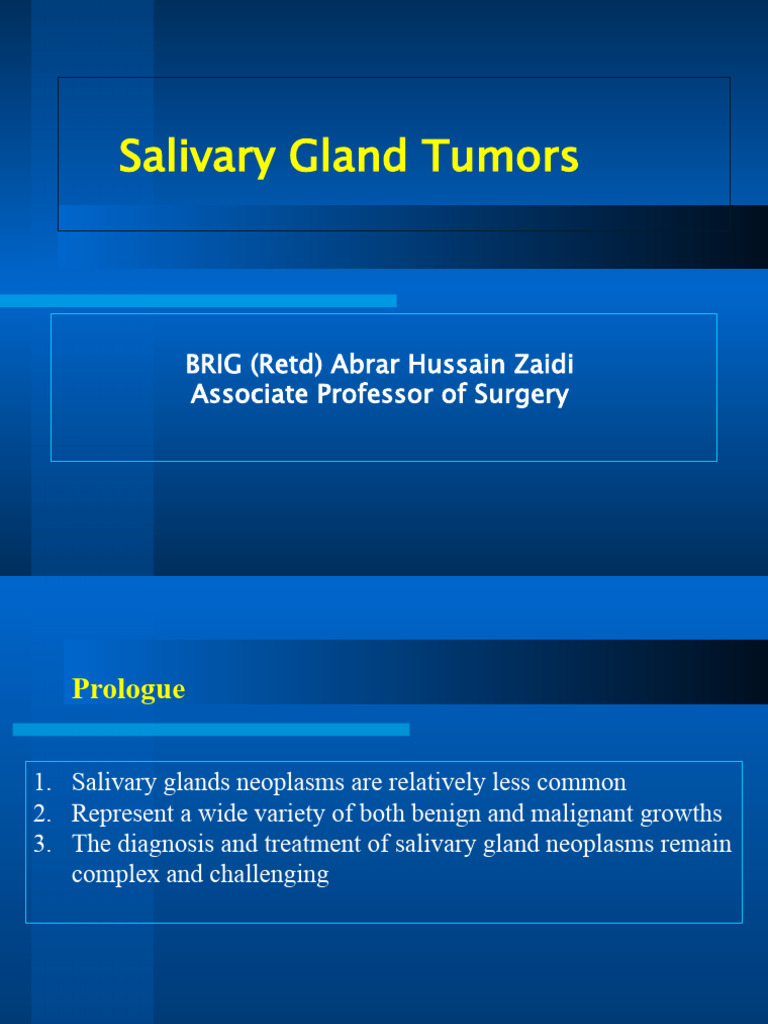 Salivary Gland Tumors | PDF