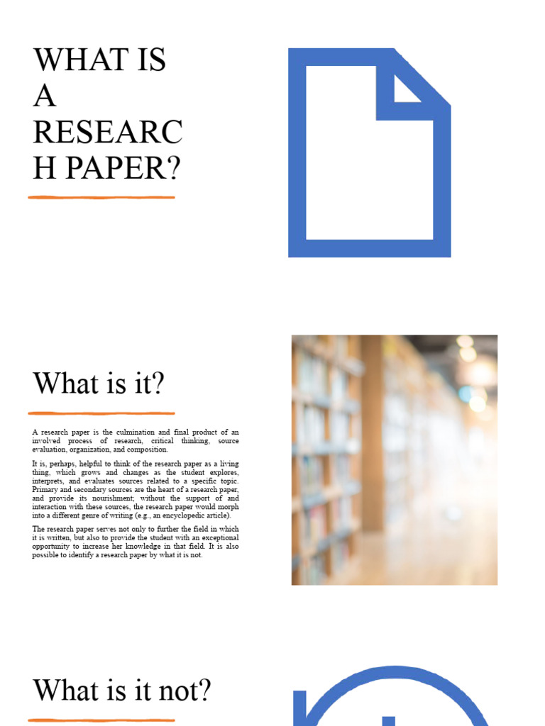 What Is A Research Paper | PDF
