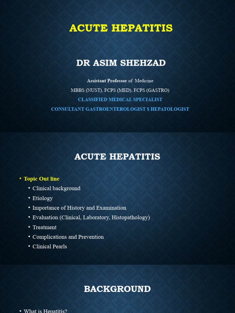 Acute Hepatitis | PDF