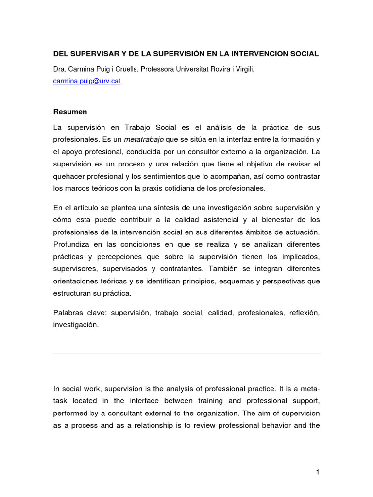 T6-L1-supervisión-C. Cruells - Del Supervisar.. | PDF | Crecimiento personal y profesional