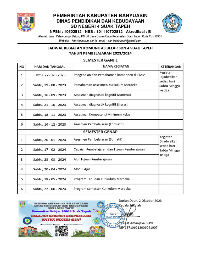 Jadwal Kombel | PDF