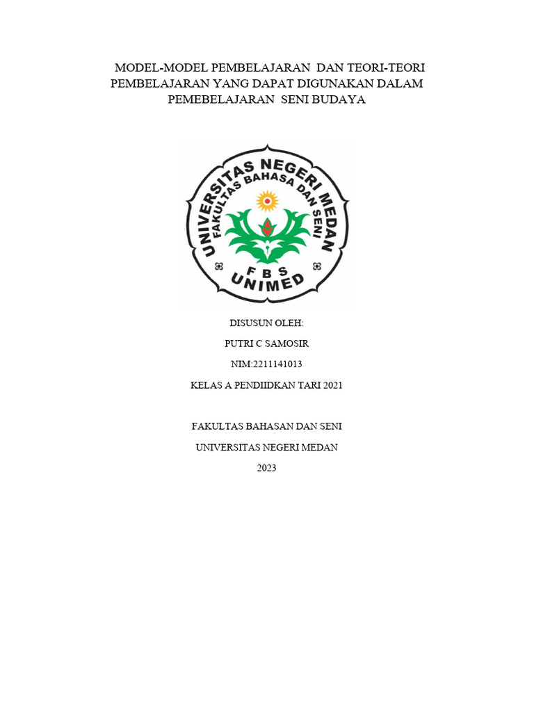 Model Pembelajaran Seni Tari | PDF