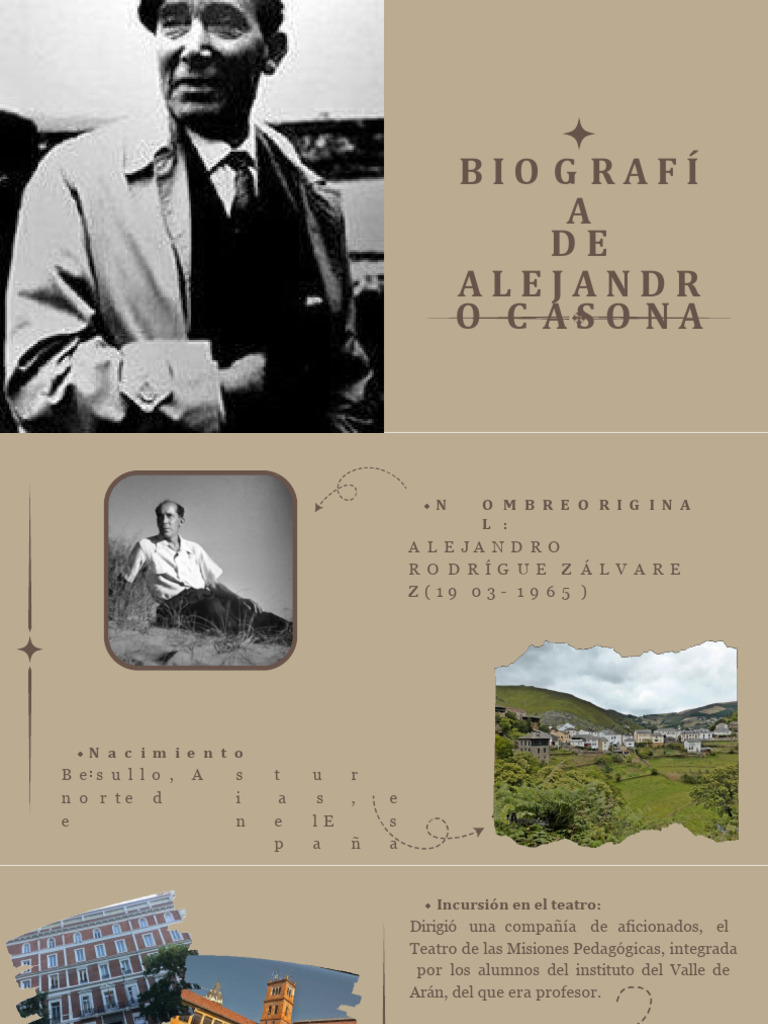 Biografía Alejandro Casona | PDF