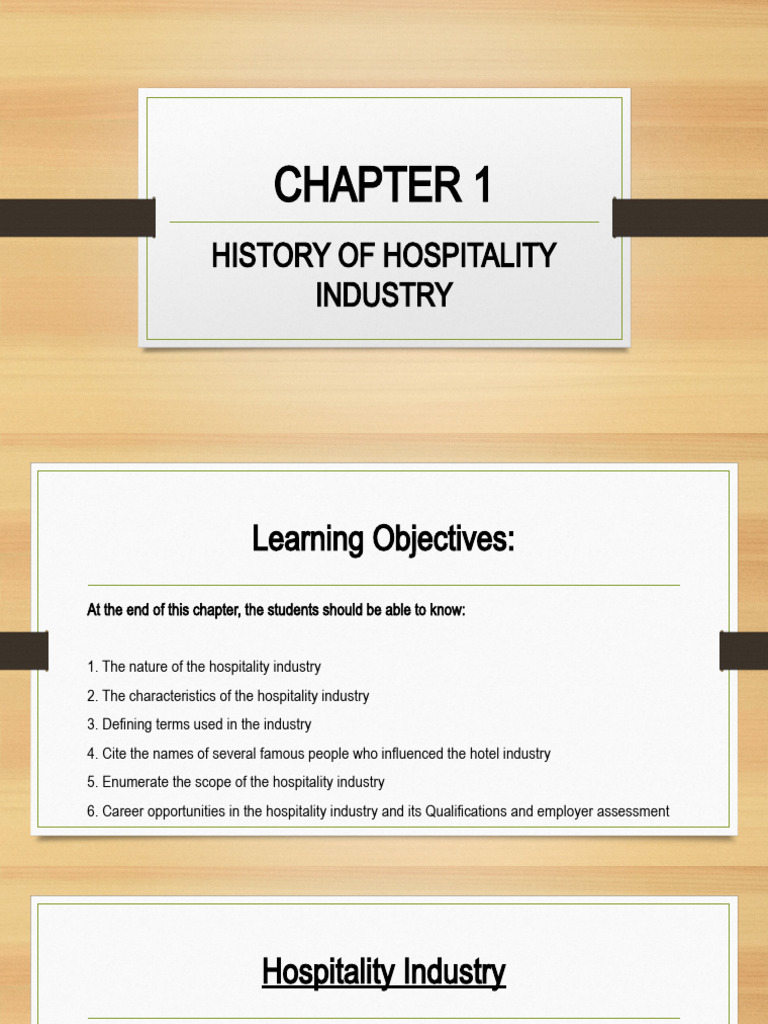 Chapter-1-History-of-Hospitality-Industry | PDF