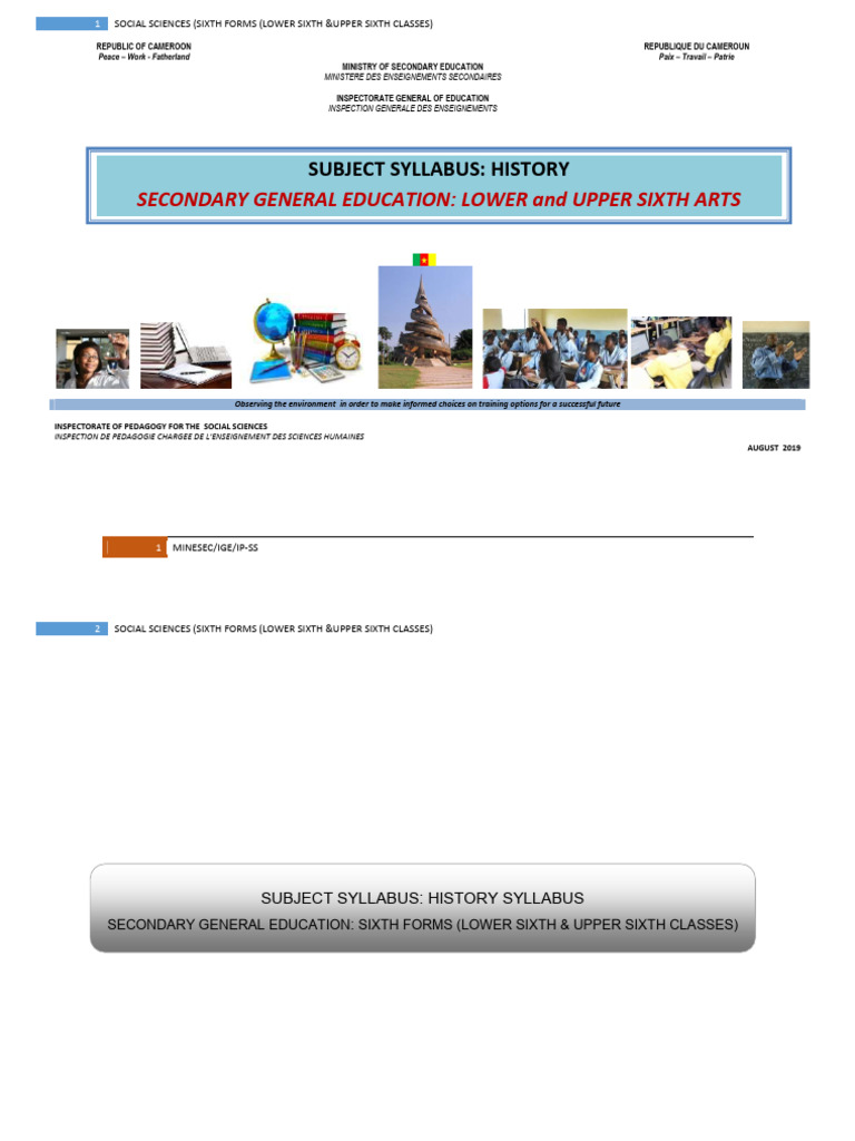 Syllabus-History-Second-Cycle | PDF