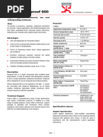 Nitoproof 600 PF Waterproofing Guide | PDF | Concrete | Water