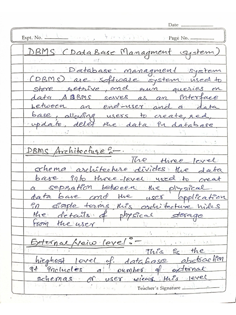 data base management system | PDF