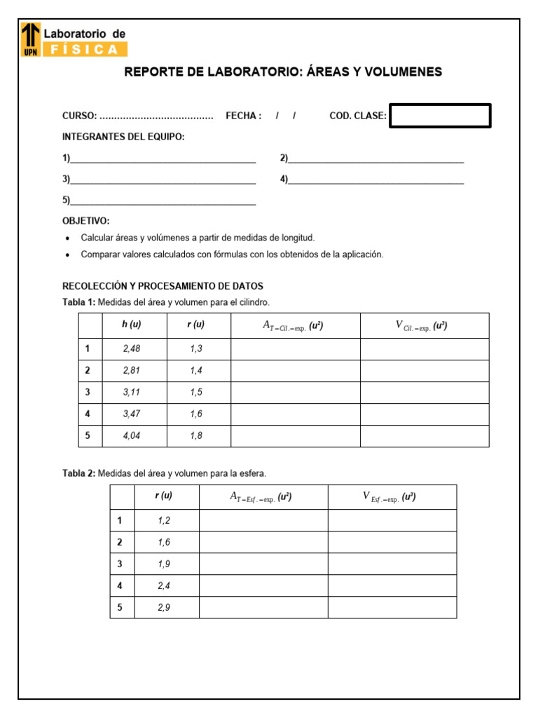 Reporte Lab Fisiele S05 A Vol | PDF