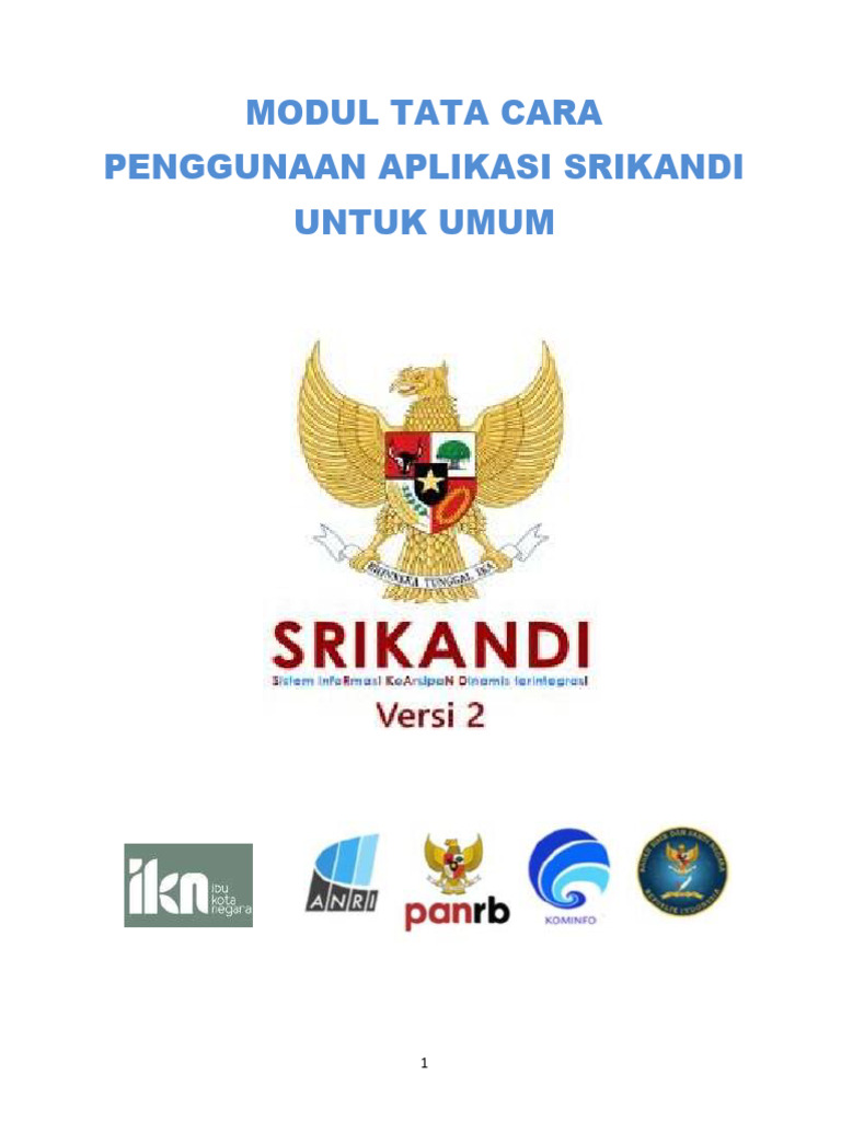 Buku Pedoman Aplikasi Srikandi Kemenkumham | PDF