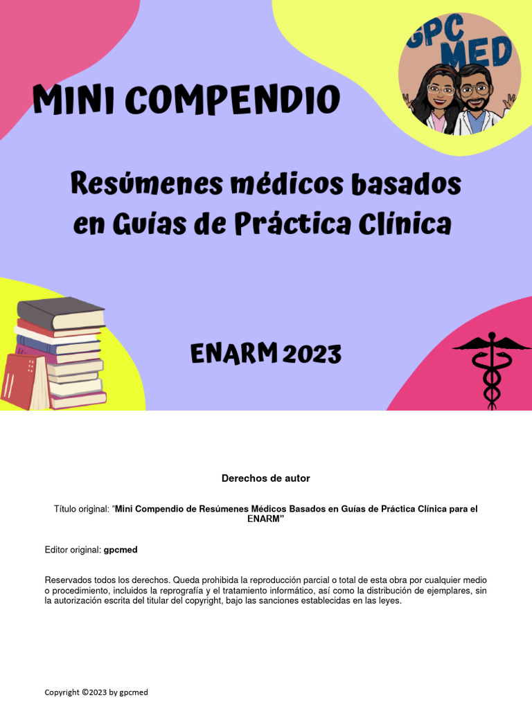 Mini Compendio de Resúmenes Medicos Basados en Guías de Práctica Clínica para El Enarm | PDF ...