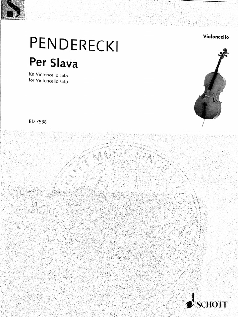 Penderecki-Per Slava | PDF Penderecki-Per Slava | PDF
