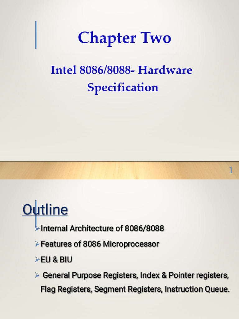 Chapter 2 - 8086 Hardware Specification & Architecture | PDF Chapter 2 - 8086 Hardware Specification & Architecture | PDF