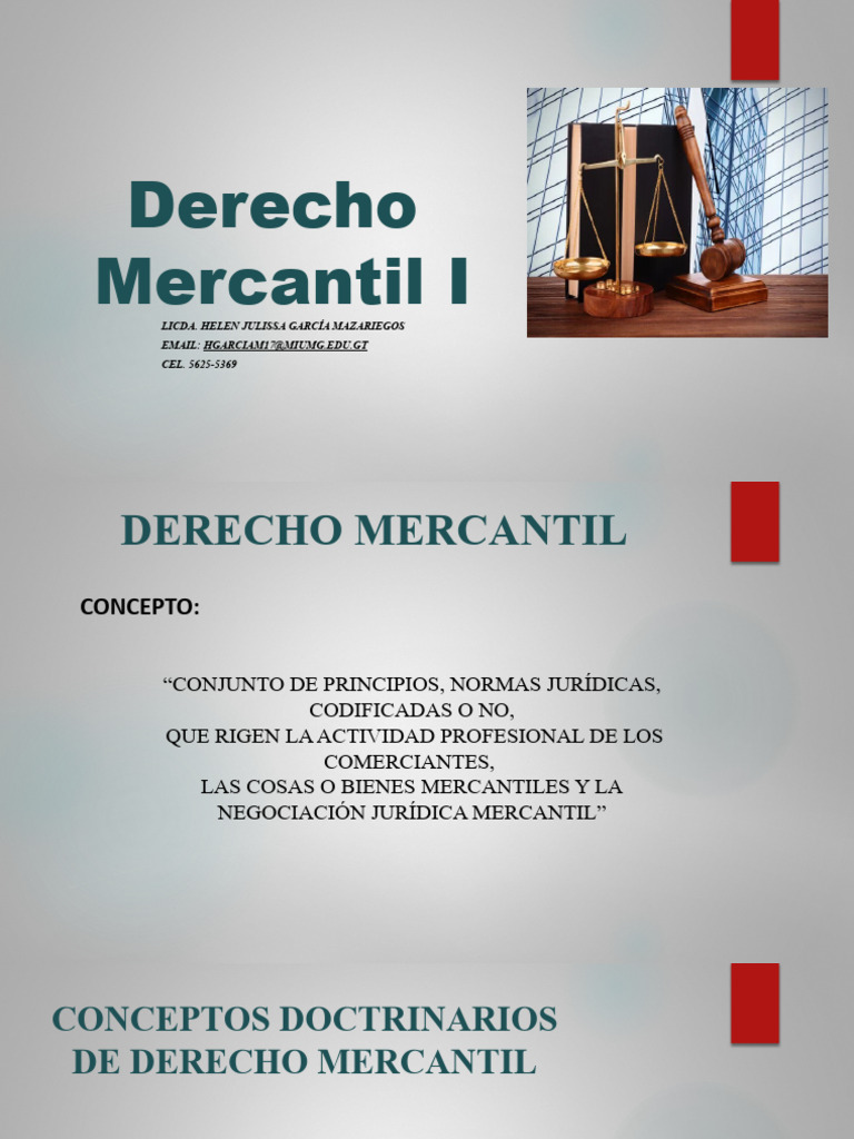 Generalidades Del Derecho Mercantil - 2 | PDF