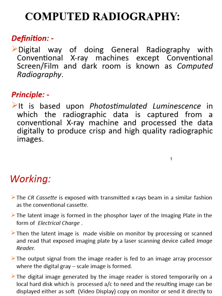 Computed Radiography | PDF | Computers | Technology & Engineering