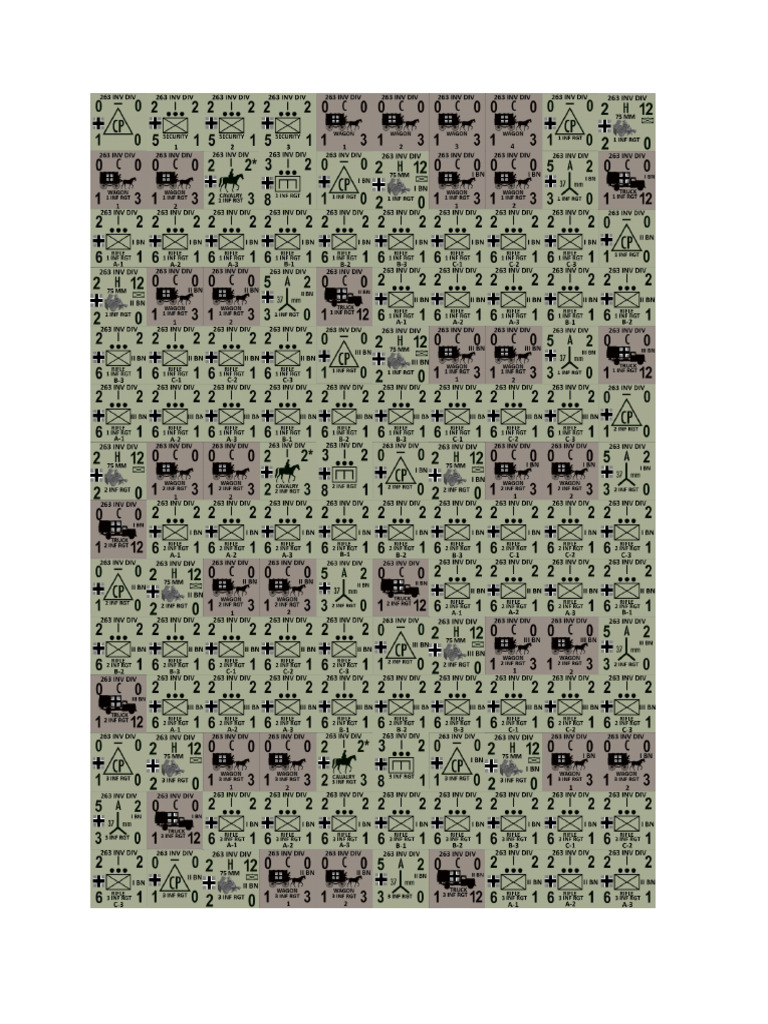 German 263rd Infantry Division Counter Sheet | PDF
