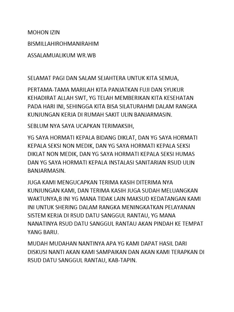 Sambutan | PDF