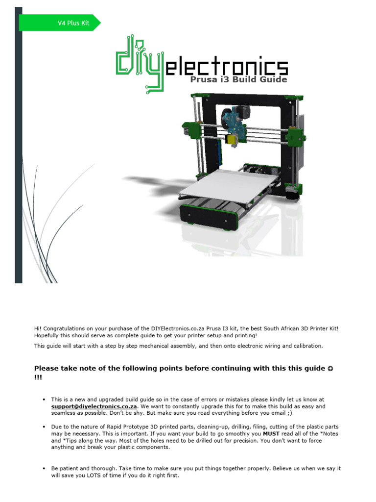 1_ DIY I3 Build Documentation_v4_Plus | PDF