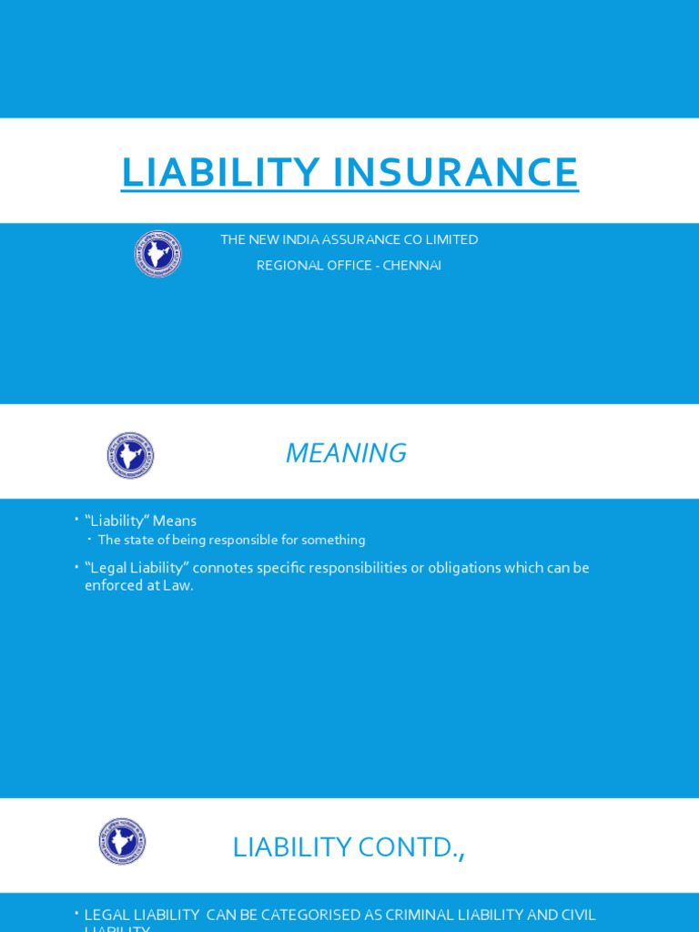 LIABILITY INSURANCE | PDF