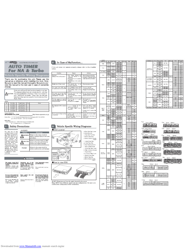Auto Timer Installation Manual | PDF | Computers