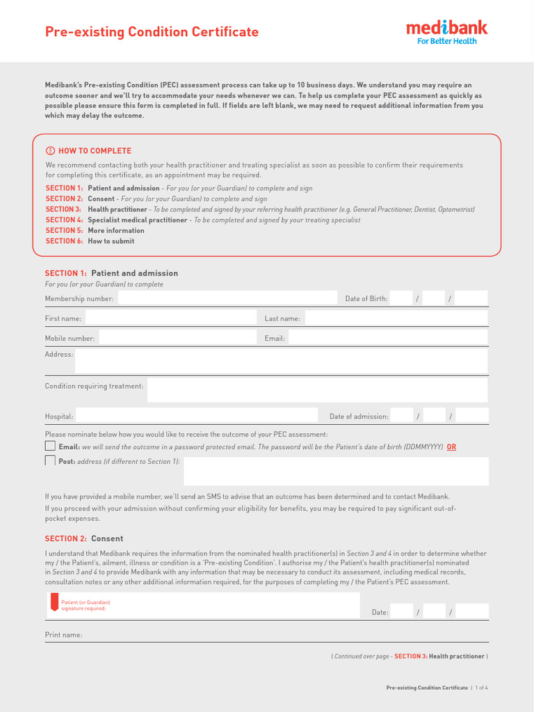 PEC Medical Certificate | PDF