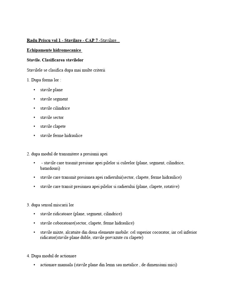 Echipamente hidromecanice - | PDF