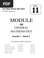 Gen Math 2nd Quarter Reviewer | PDF | Logarithm | Interest