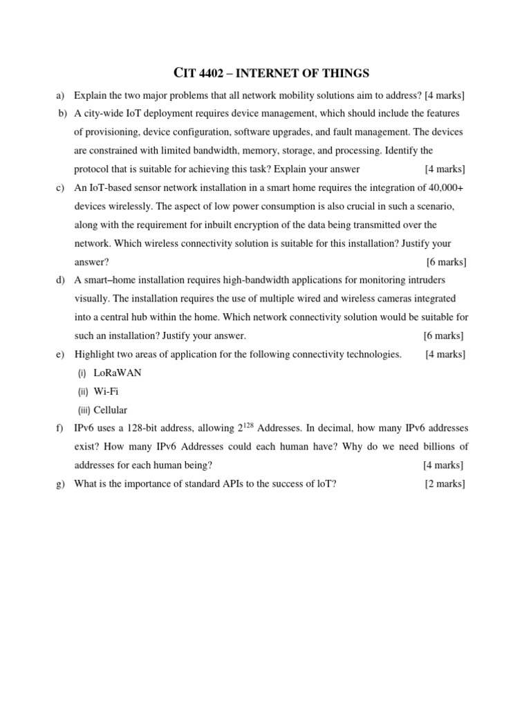 CIT 4402 Assignment | PDF